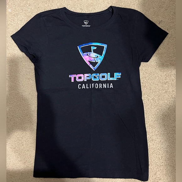Topgolf | Tops | Topgolf California Tshirt With Multi Colored Logo ...